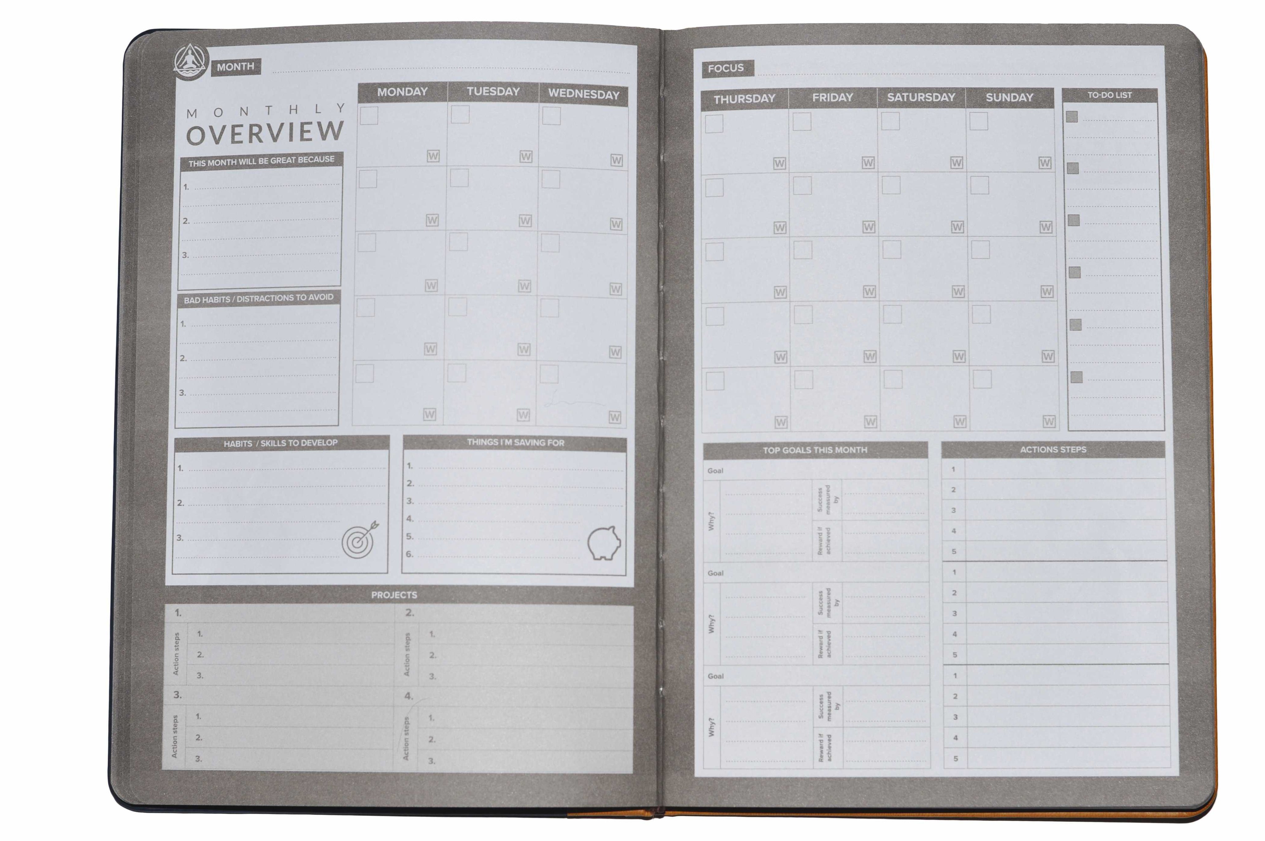 Best Productivity Planners Books Online | Transcending Waves Planner ...